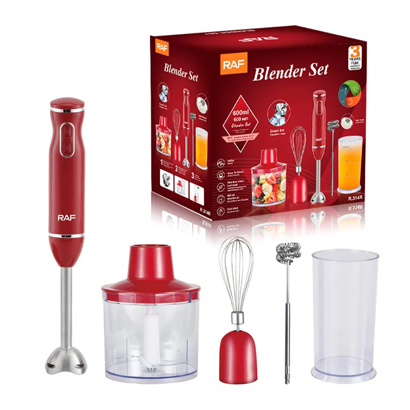 RAF 4 in 1 Stainless Steel Electric Blender 800W Power Hand Blender Ki – Best Seller Wonderful